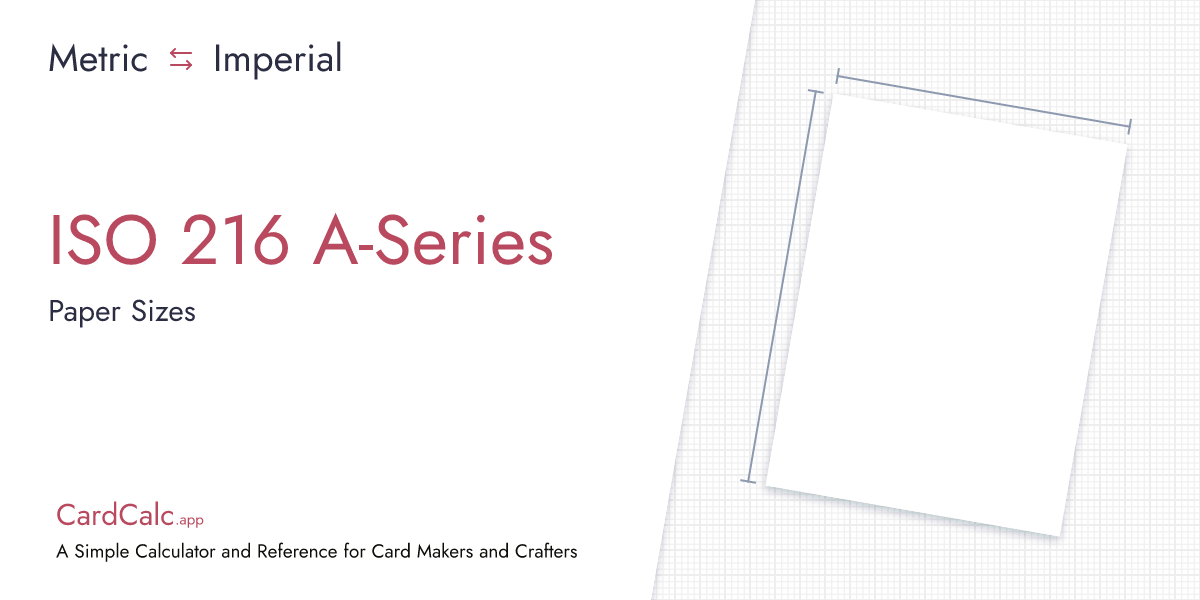 ISO 216 A-Series Paper Sizes | CardCalc.app